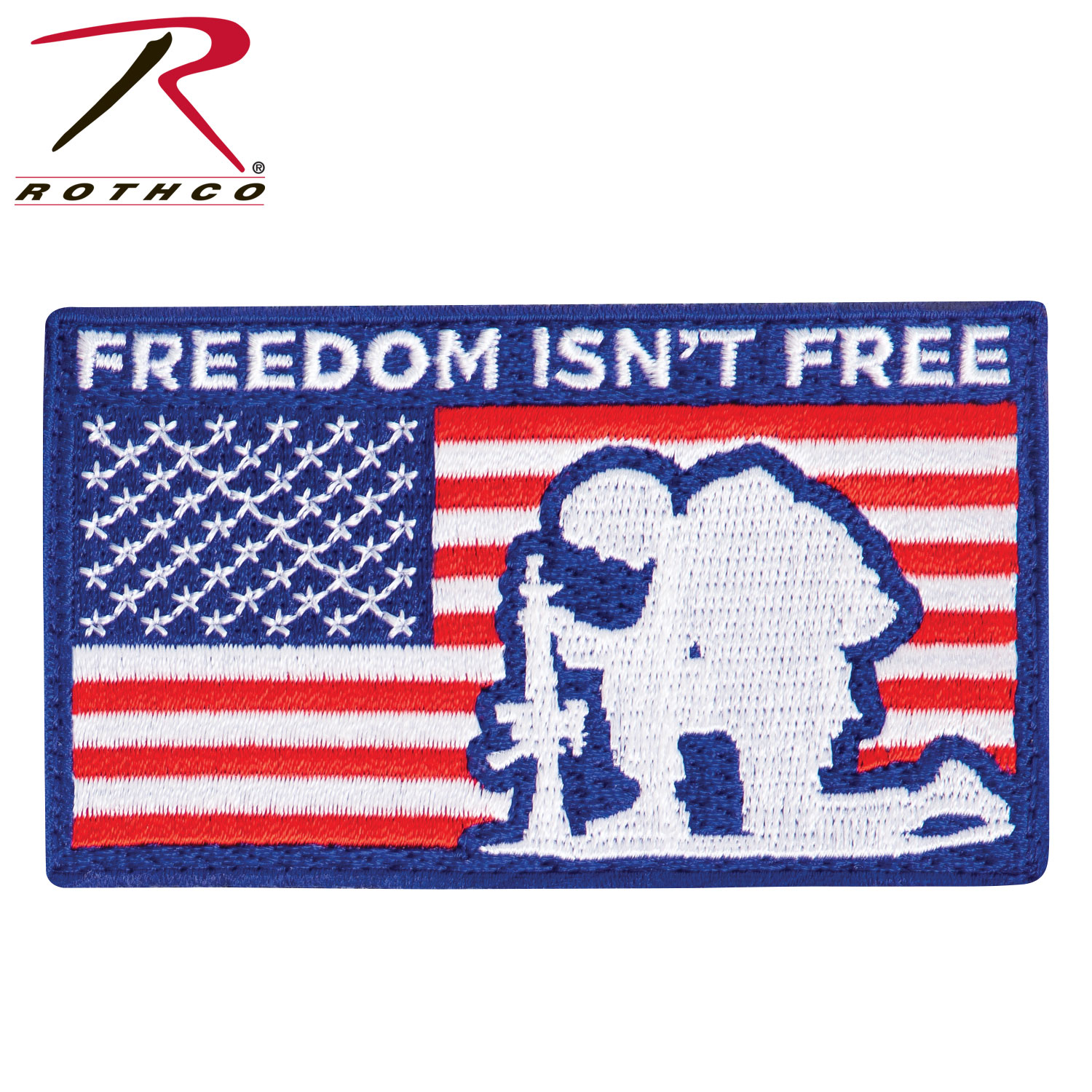 Rothco Freedom Isn't Free Patch With Hook Back Rothco Freedom Isn't Free Patch With Hook Back