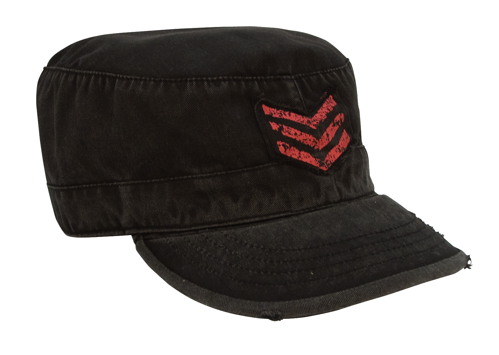 Rothco Vintage Military Fatigue Cap With Red Stripes