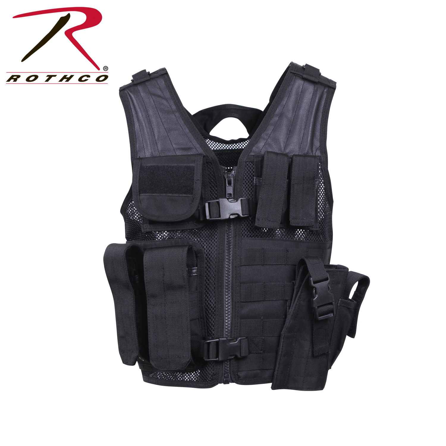 Rothco Kid's Tactical Cross Draw Vest - Black