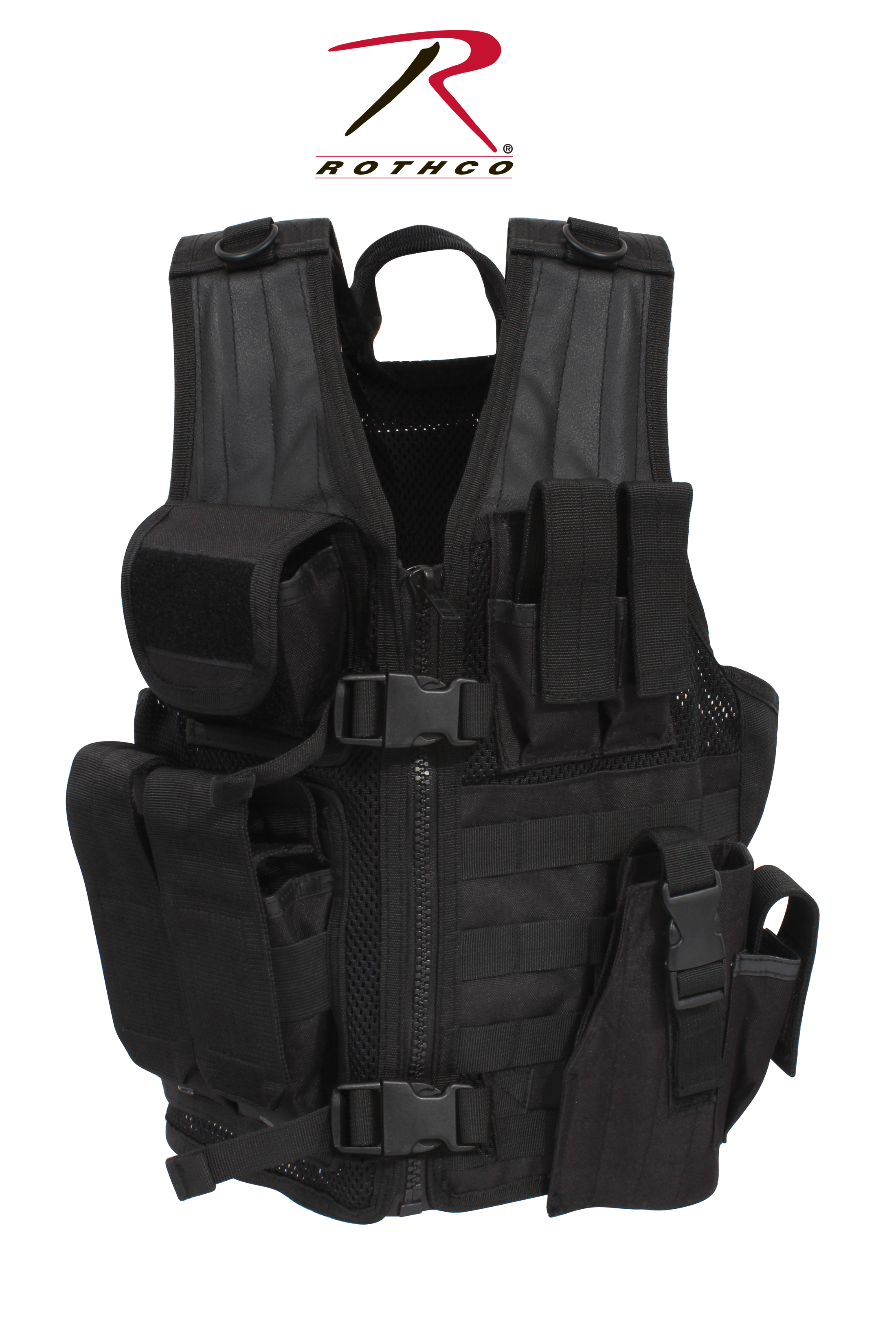 Rothco Kid's Tactical Cross Draw Vest - Black
