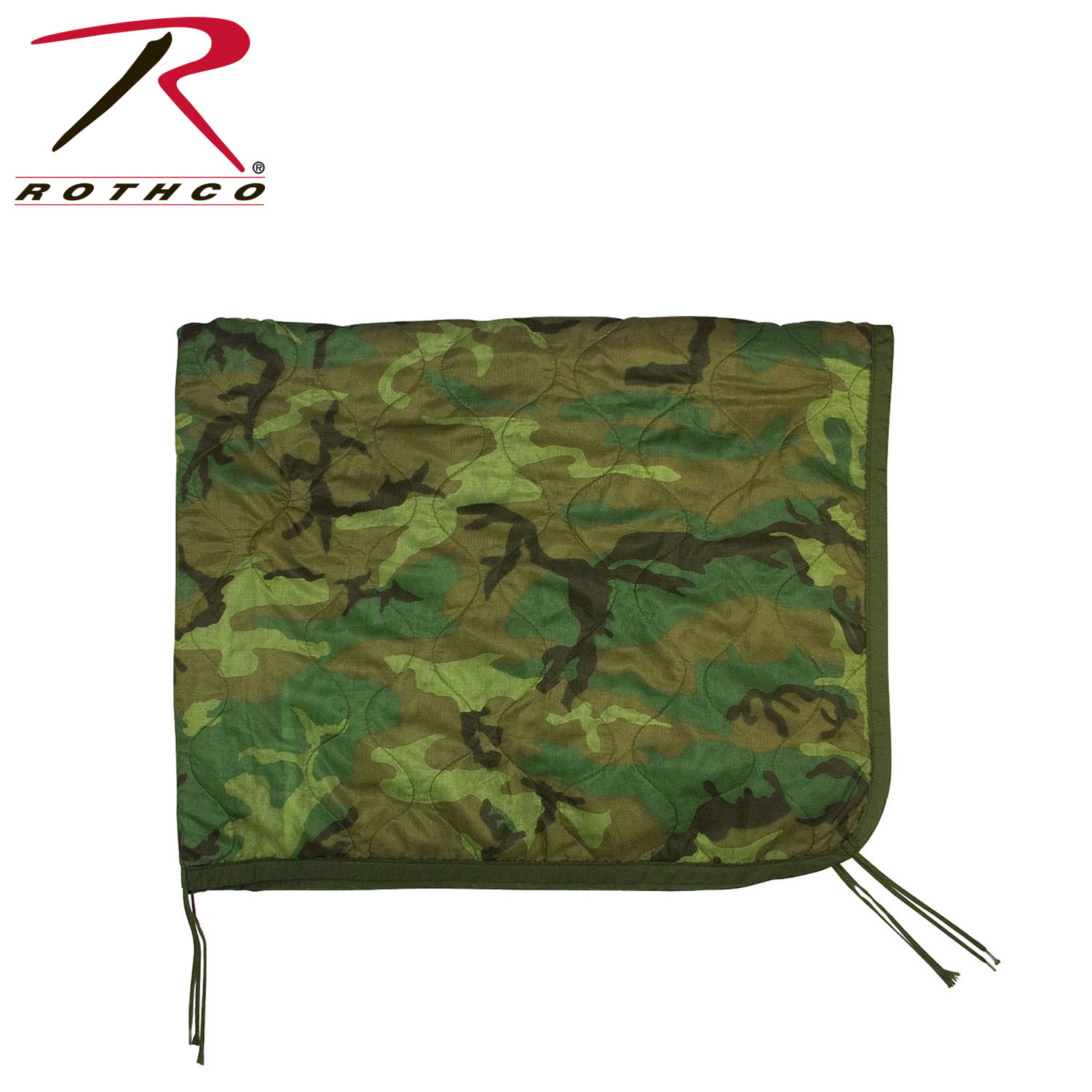 Rothco G.I. Issue Woodland Camo Poncho Liner