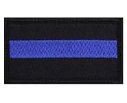 Rothco Thin Blue Line Flag Patch Iron On